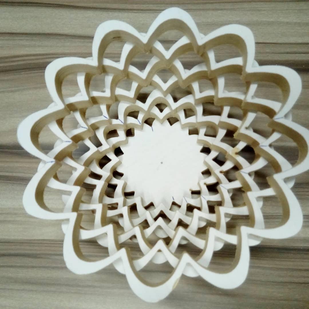 Bowl Laser Cut Vector File DXF, Basket Vector, Dish for Fruit Vector ...