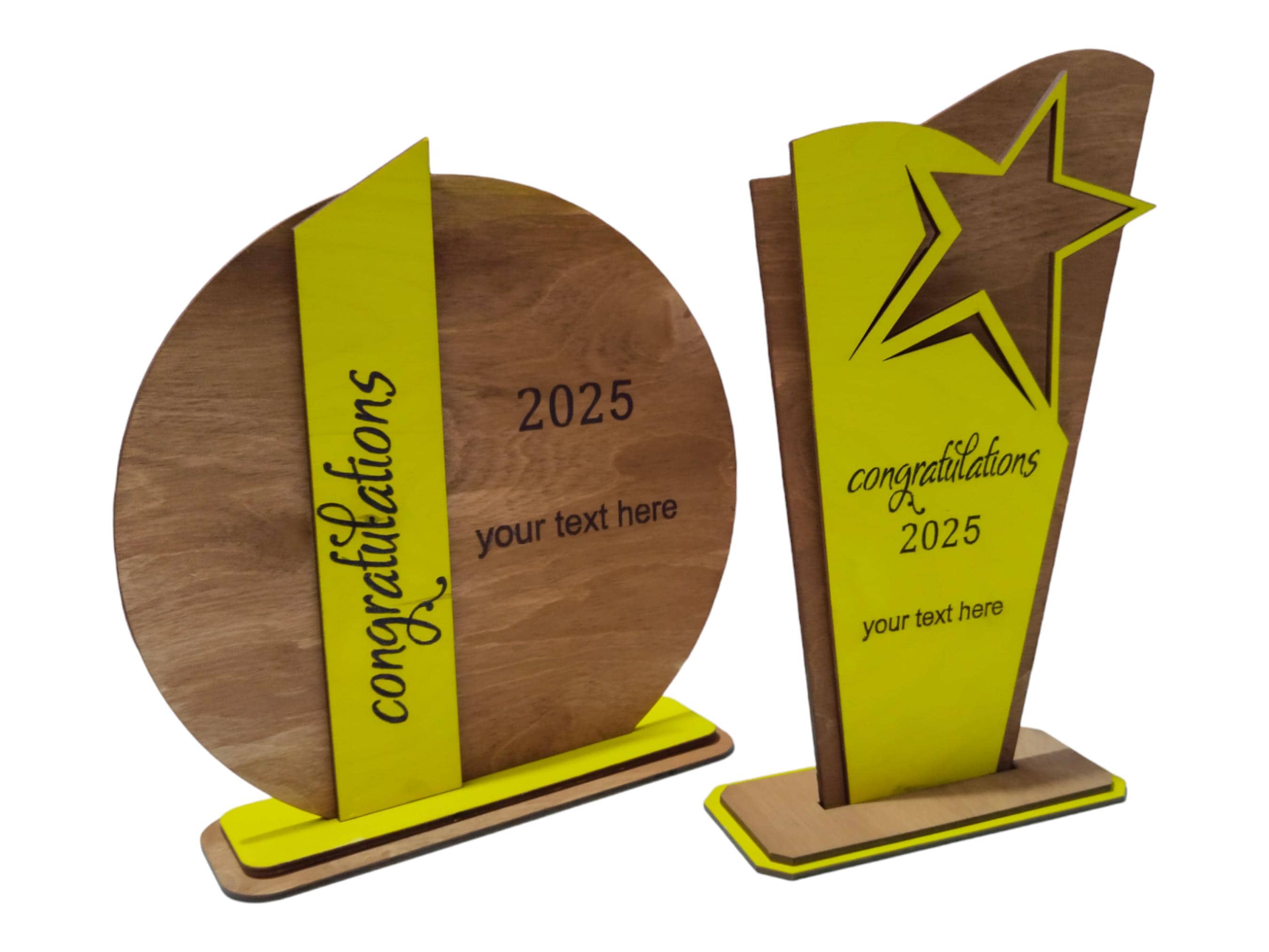 2 Award Trophy Laser Cut Files Pack, Award Trophy SVG Files, Trofeo ...