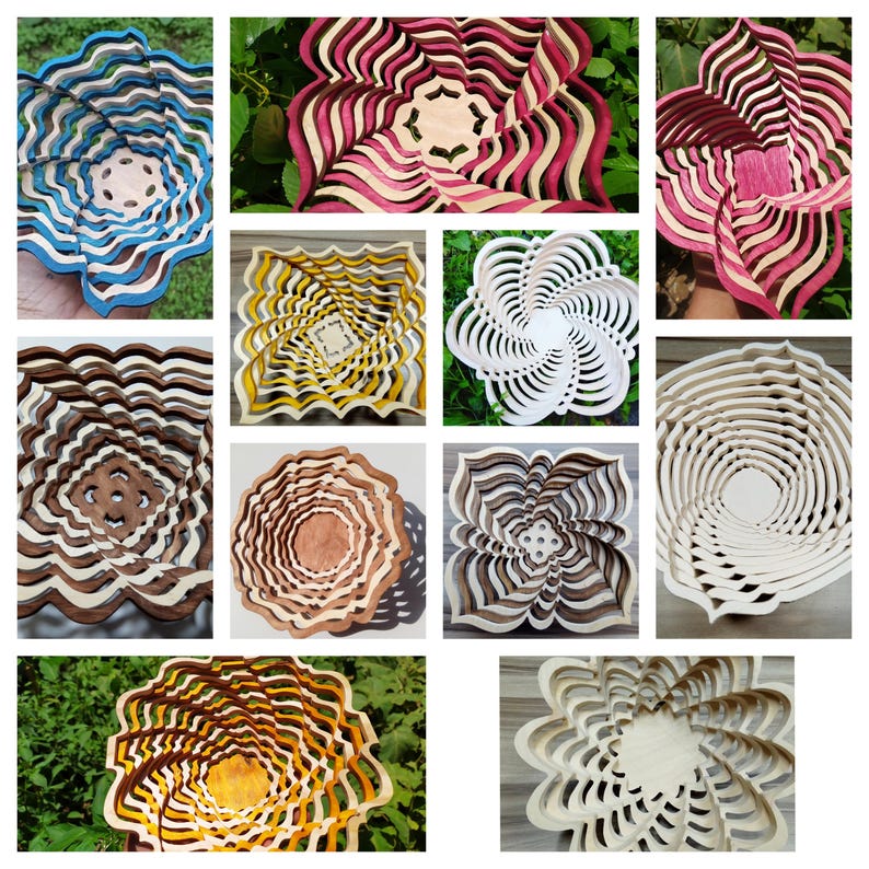 11 Bowl Patterns for Bowl Laser Cutting and Bowl Scroll Saw Cutting ...