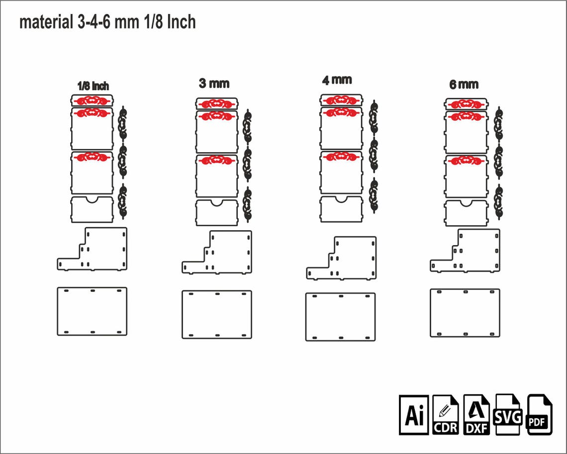 DIY Drawer Organizer SVG - Laser Cut File for Crafting & Storage ...