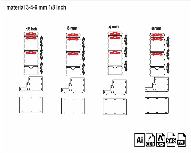 DIY Drawer Organizer SVG - Laser Cut File for Crafting & Storage ...
