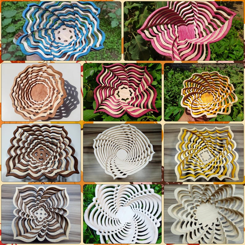 11 Bowl Patterns for Bowl Laser Cutting and Bowl Scroll Saw Cutting ...