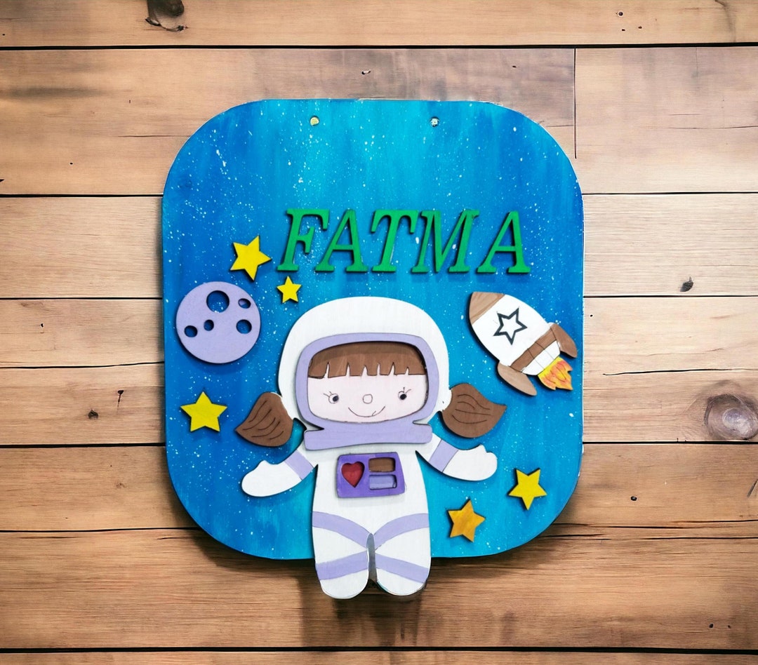 Girl Room Sign Laser Cut File Girl Personalized Baby Sign Custom ...