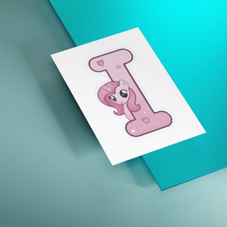 Pink Pony Alphabet Clipart: A-Z Unicorn Letters (digital Download) - Etsy