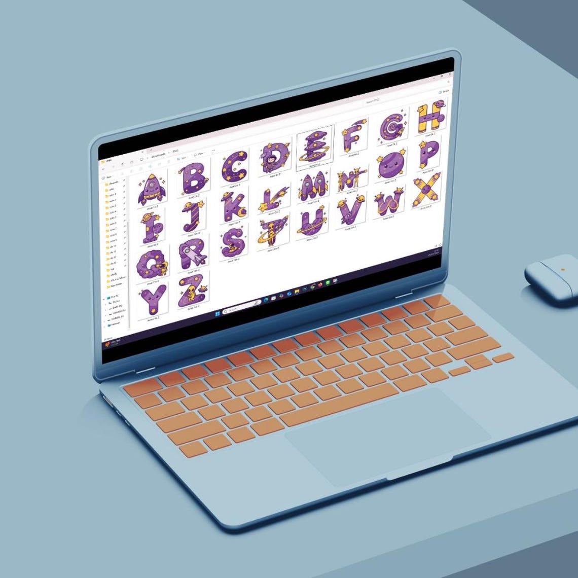 Space Alphabet Clipart – Galaxy Letters A–Z (PNG SVG EPS) Digital ...