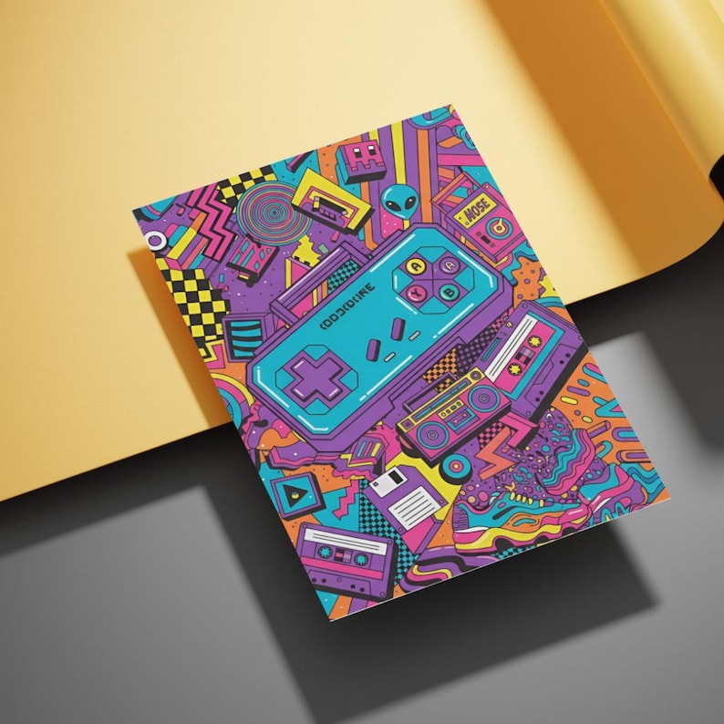 90s Notebook | Retro Colorful Journal (digital Download) - Etsy