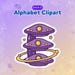 Space Alphabet Clipart – Galaxy Letters A–Z (PNG SVG EPS) Digital ...
