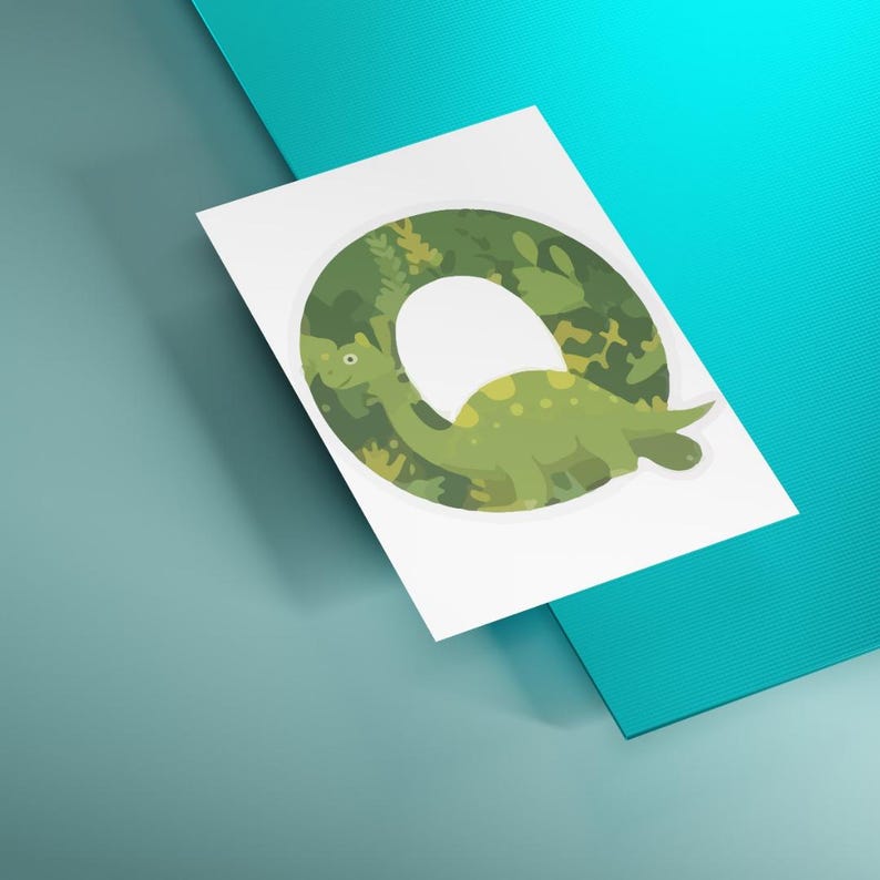 Dinosaur Alphabet Clipart: Jungle Dino Letters A-Z (PNG SVG EPS Digital ...