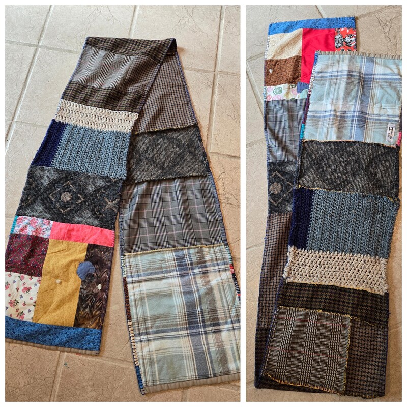 Upcycled Scarf - Etsy