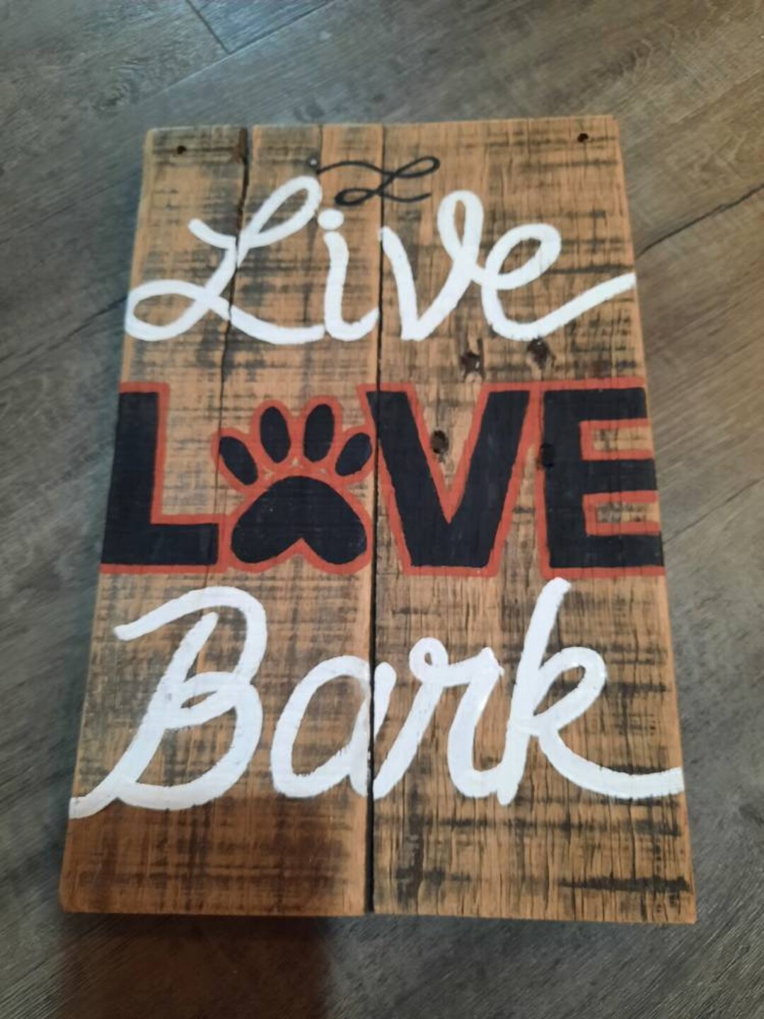 Love Dog Sign Handpainted Original Pallet Wood CLOSEOUT - Etsy