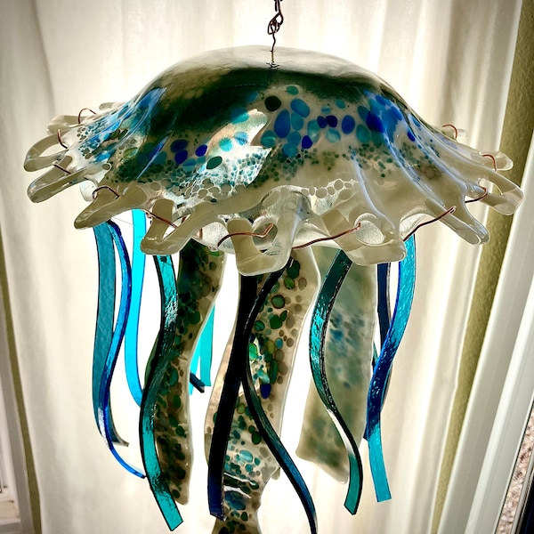 Fused Glass Wind Chimes - Etsy