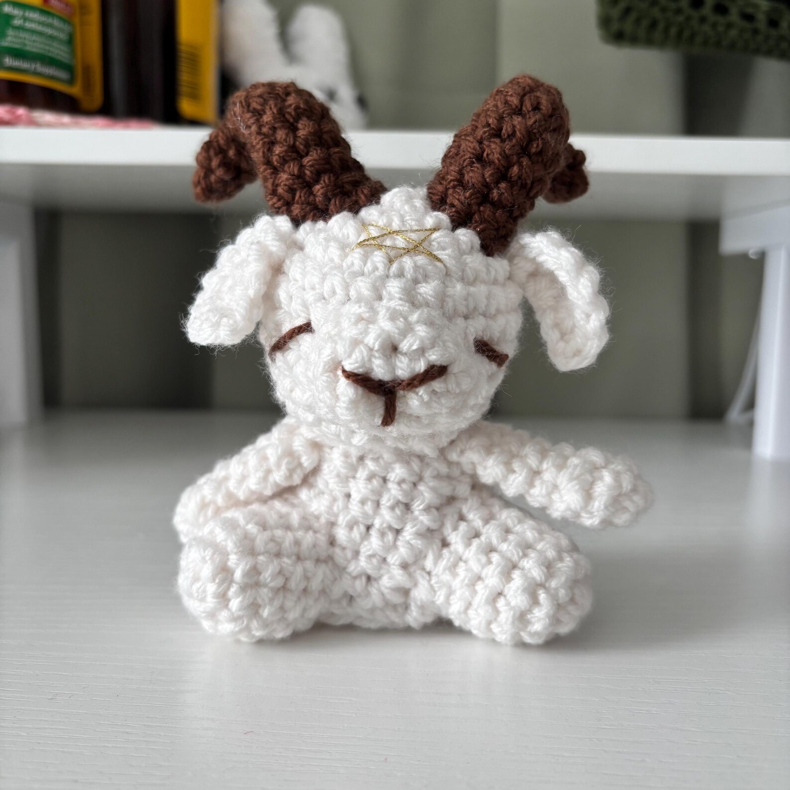 2-in-1 Crochet Pattern – Baphomet Devil Goat Plushie – PDF Amigurumi ...