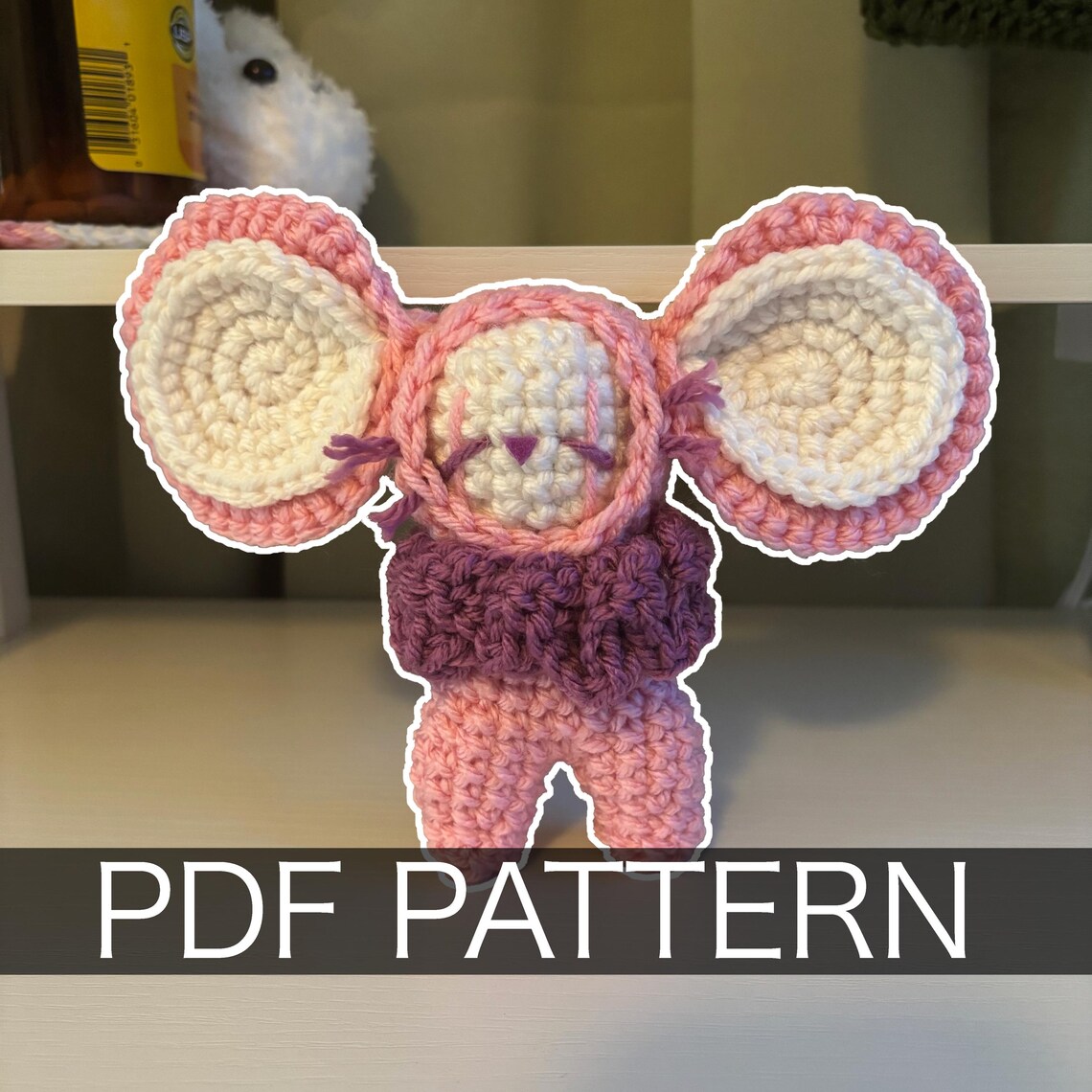 Crochet Pattern – Whimsical Mouse Jester/clown Plushie – PDF Amigurumi ...