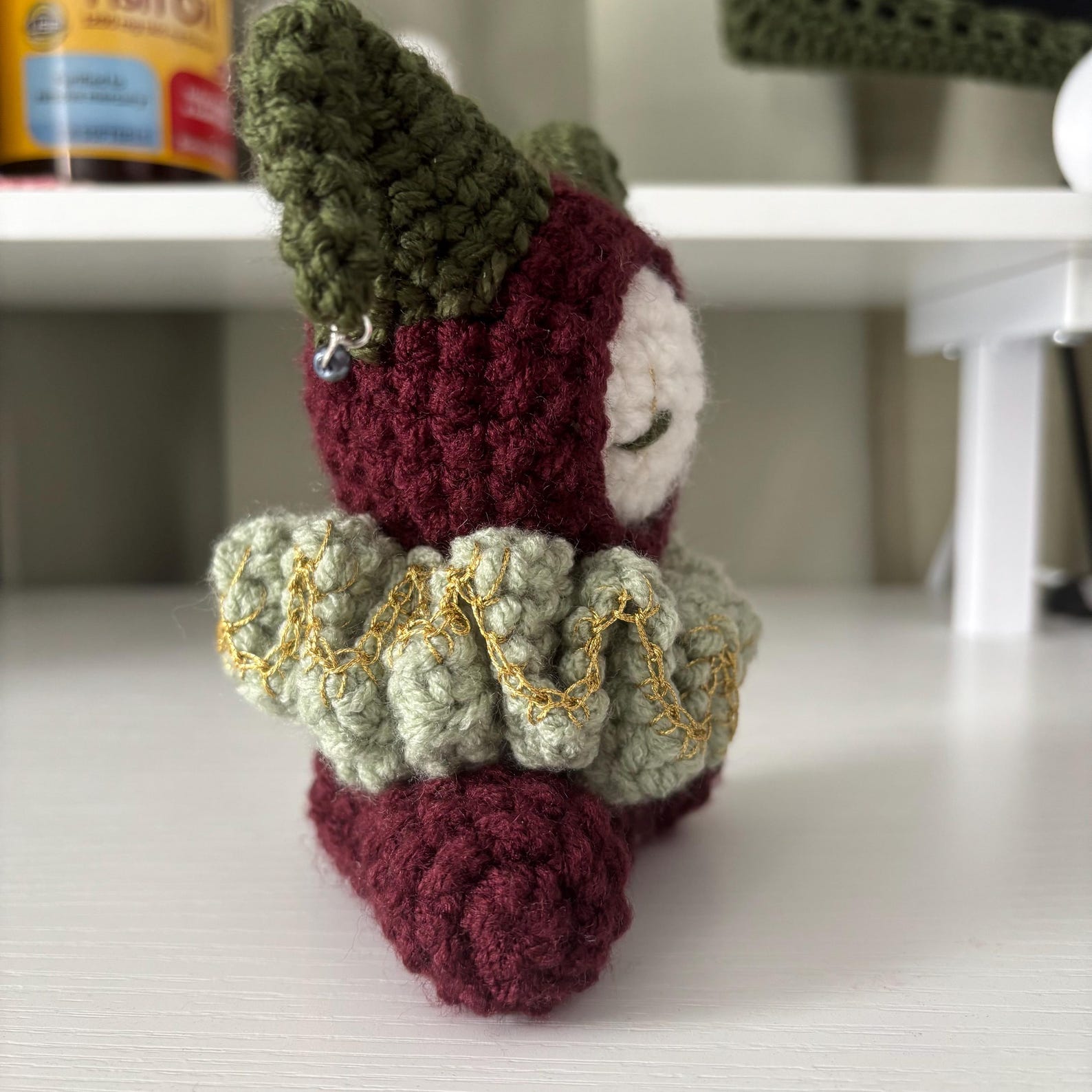 Handmade Crochet Jester Plushie – Whimsical Amigurumi Clown Doll in ...