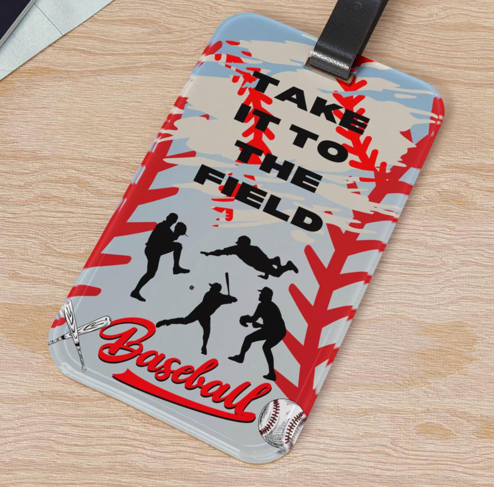 Baseball Bag Tag Team Luggage Take It to the Field Sports Identifier ...