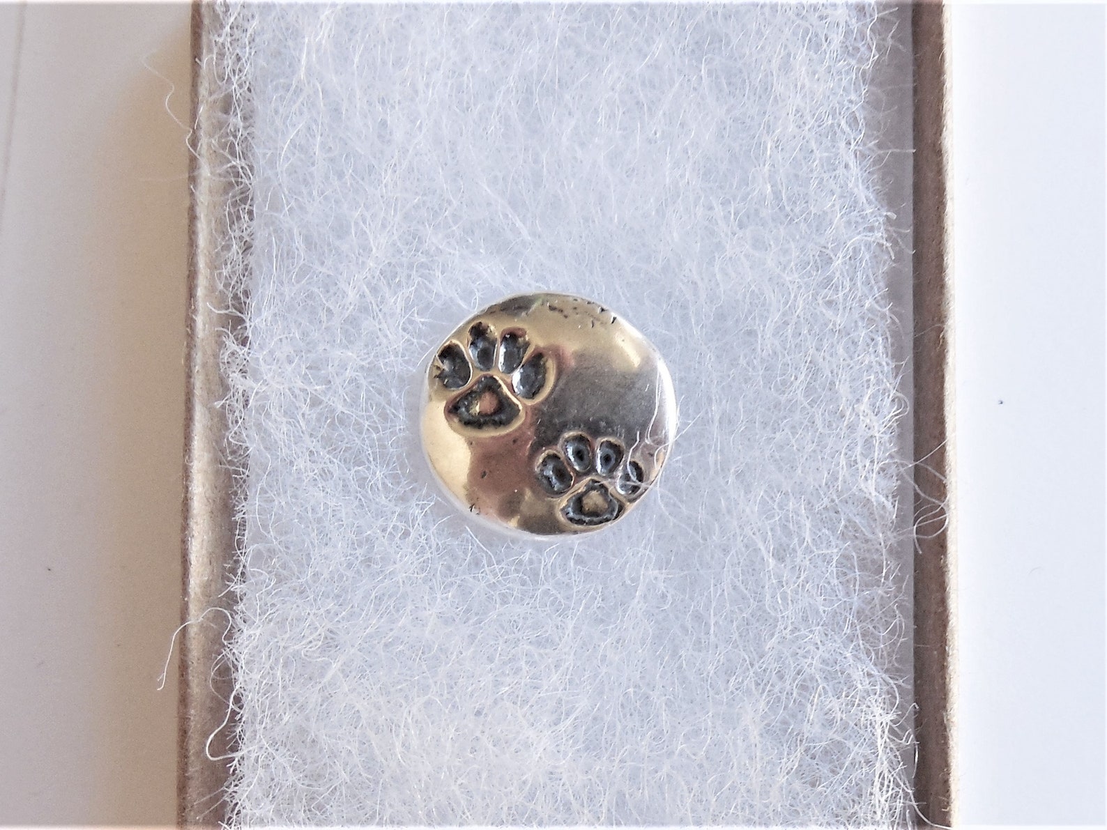 Sterling Paw Print Tie Tack, 15 Mm Pet Paw Lapel Pin, Under 20, Puppy ...