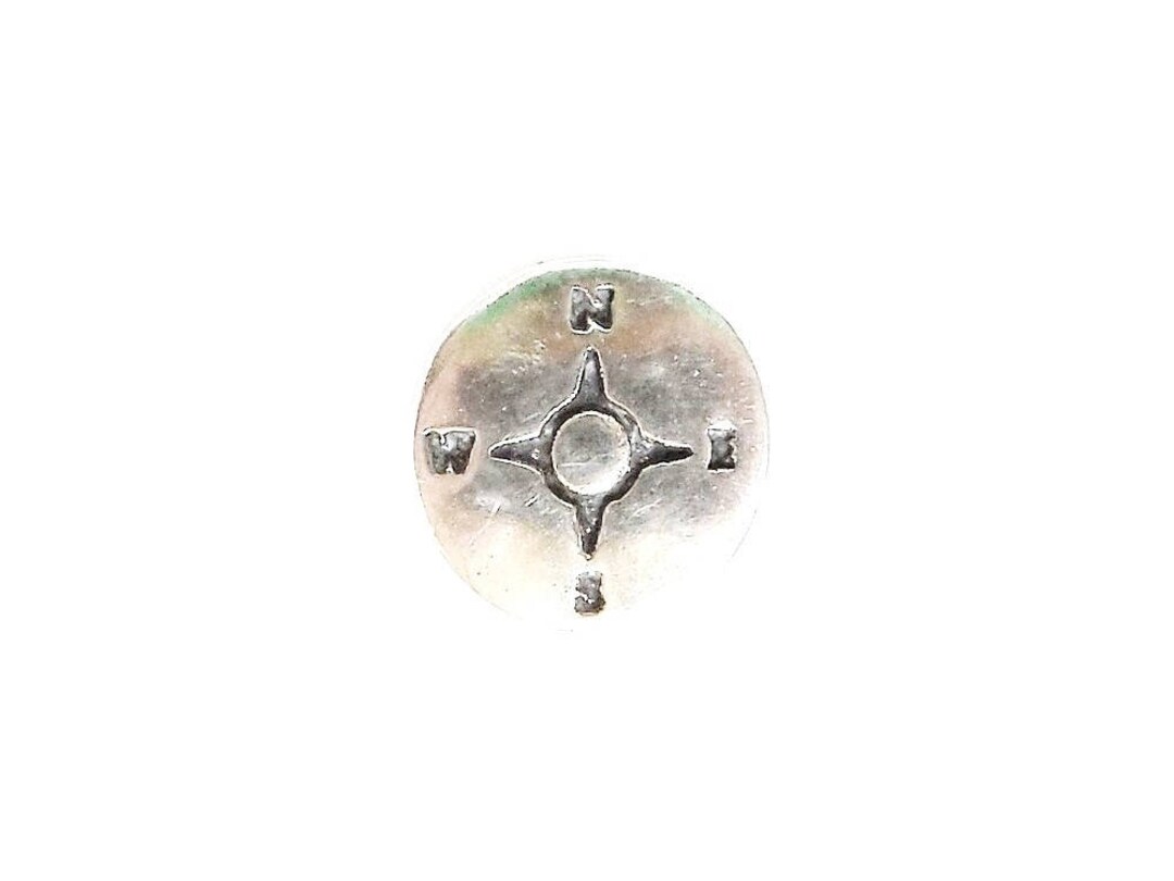 Sterling Compass Tie Tack, Travel Lapel Pin, Under 20, Traveler Jewelry ...
