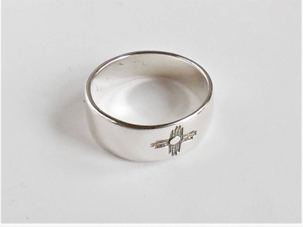 Zia Ring Sun Petroglyph Jewelry New Mexico Accessory | Etsy