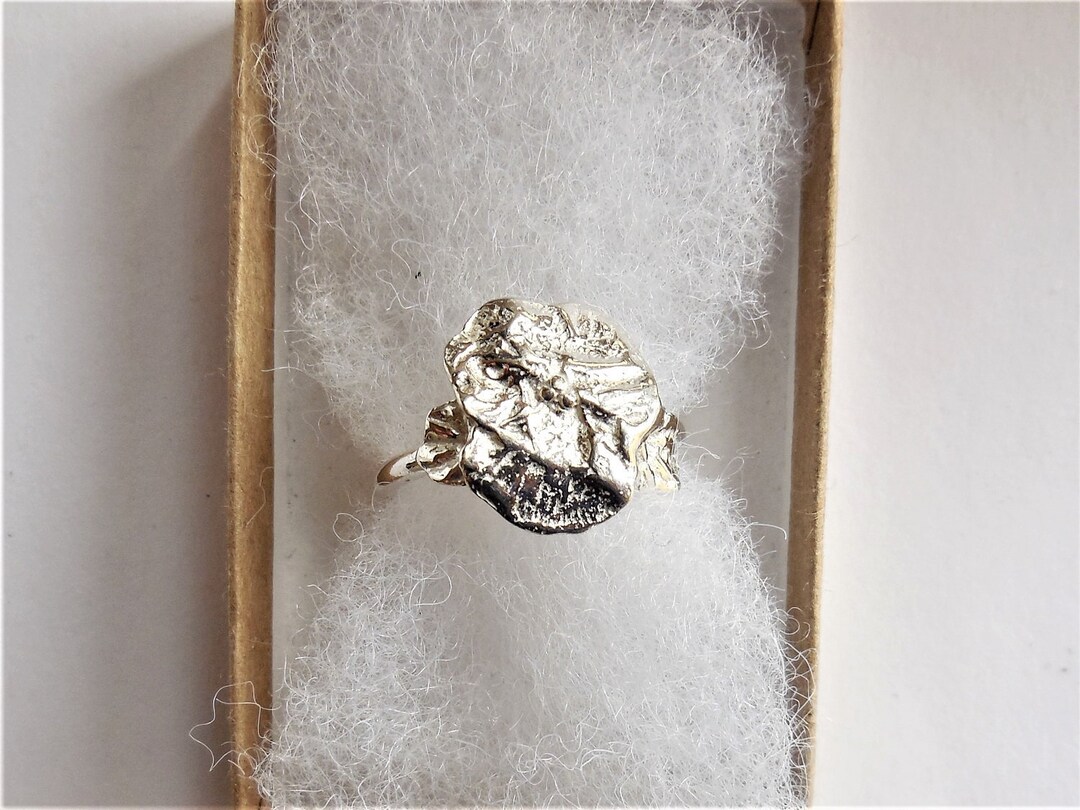 Sterling Pansy Flower Ring, Floral Accessory, Blossom Jewelry, Sterling ...