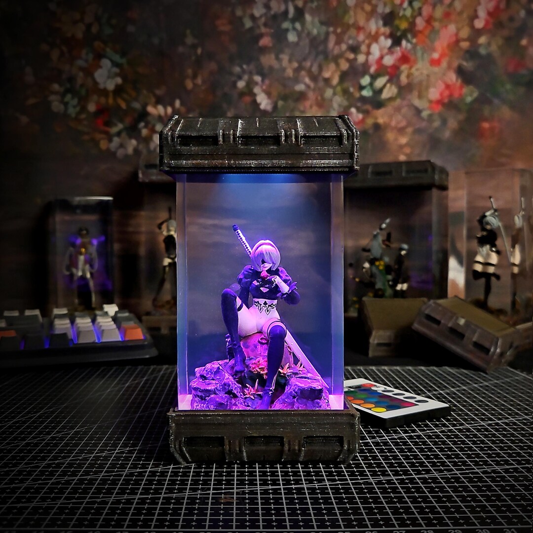 Nier Automata 2B V2 Custom Diorama Night Light, Nier Automata Custom ...