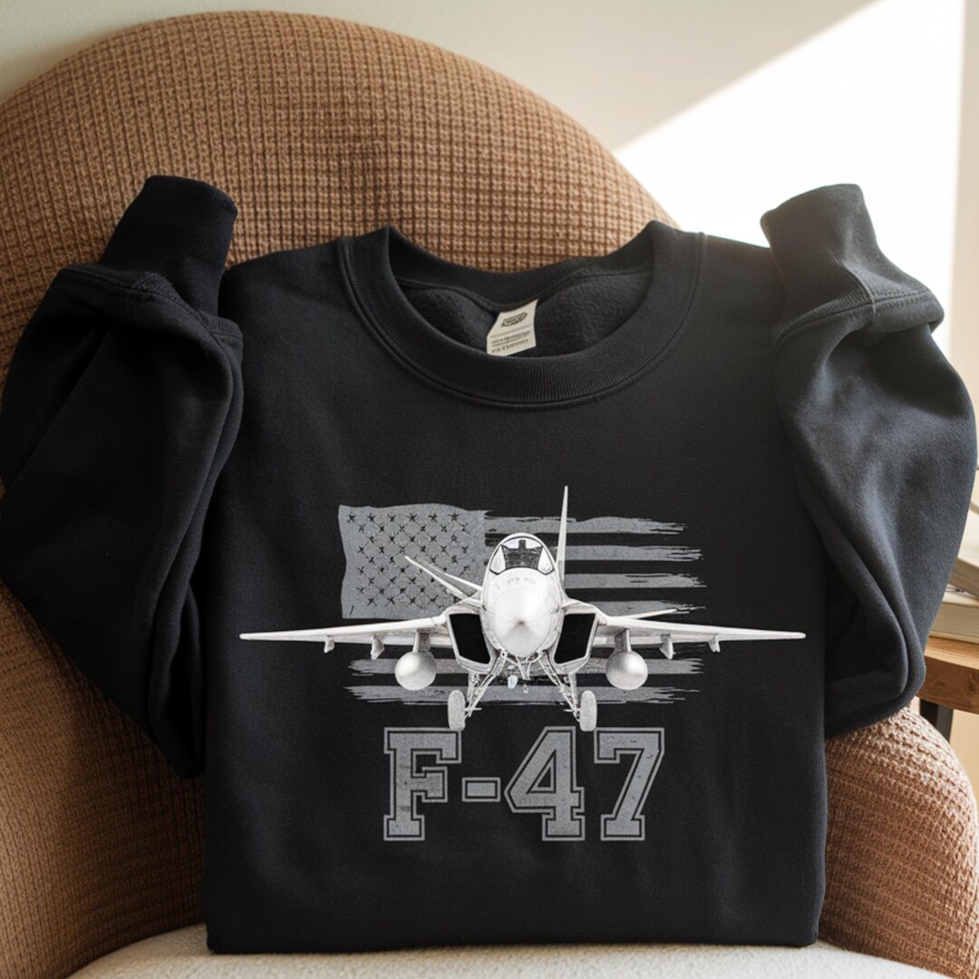 Embroidered F-47 Air Force Fighter Jet Sweatshirt, Donald Trump F-47 ...