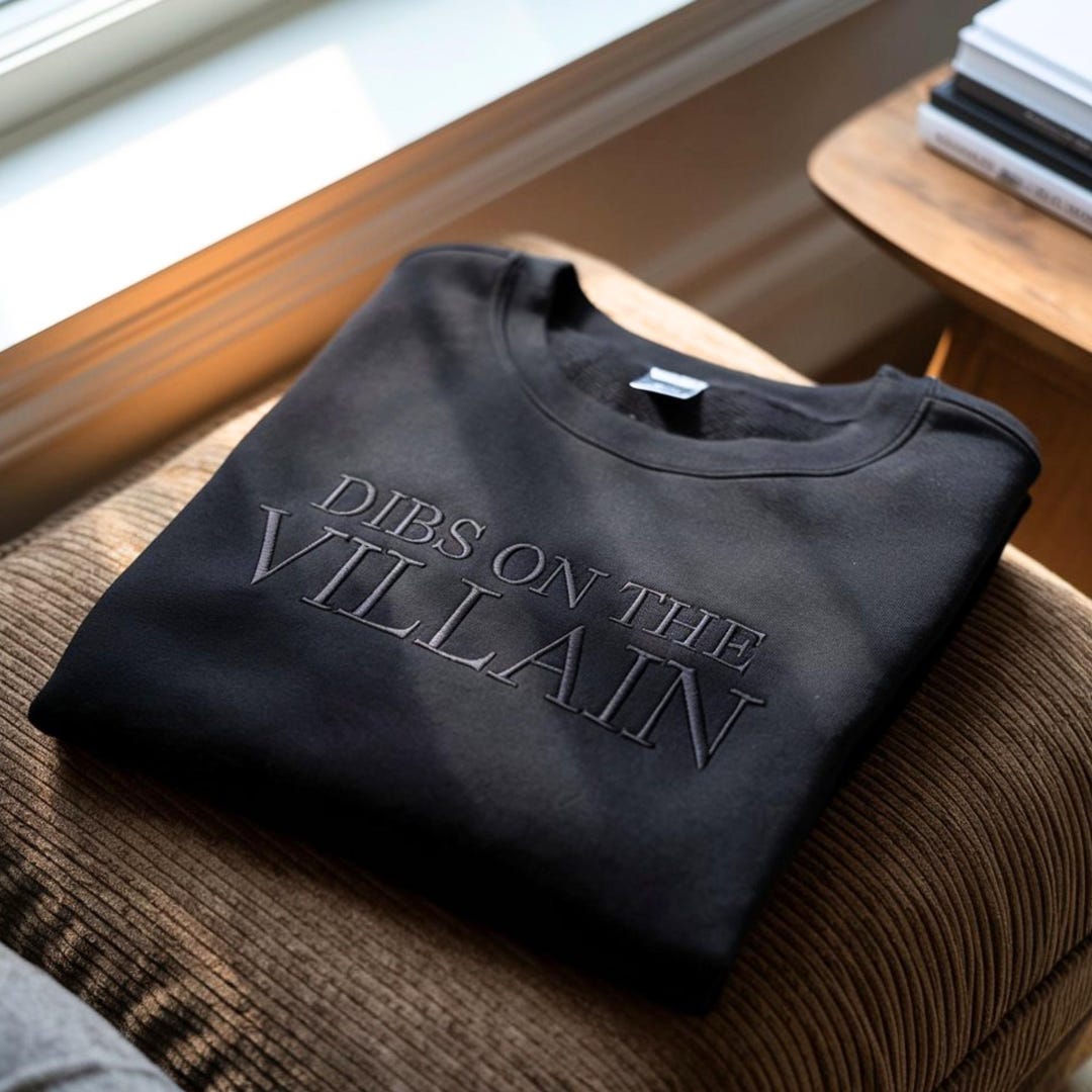 Embroidered Villain Era Sweatshirt, Dark Romance Reader Tee - Etsy