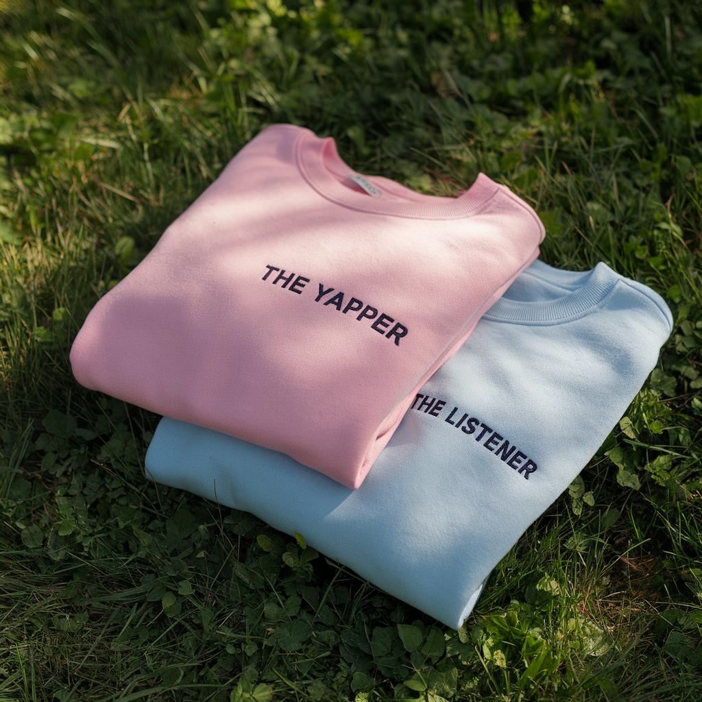 The Yapper Embroidered Sweatshirt, the Listener Embroidered Sweatshirt ...