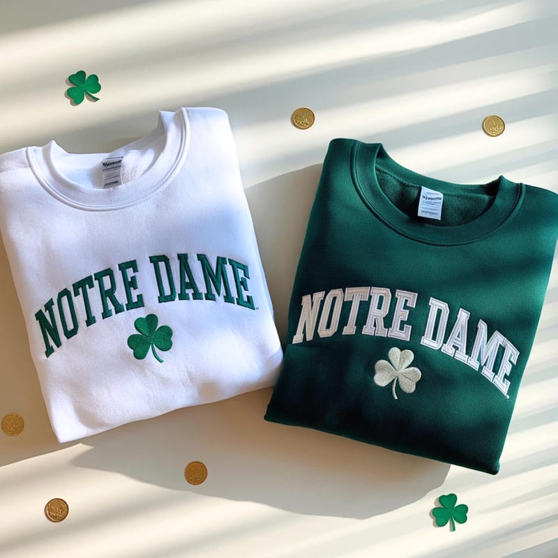 Notre Dame Hoodie Embroidered - Etsy