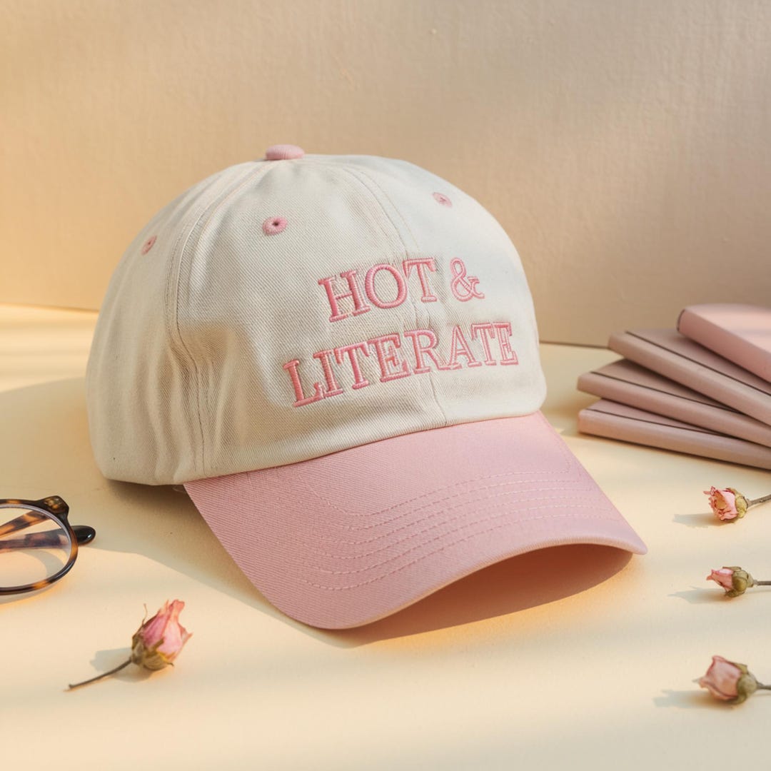 Hot & Literate Dad Hat - Book Club for Book Hoes - Etsy