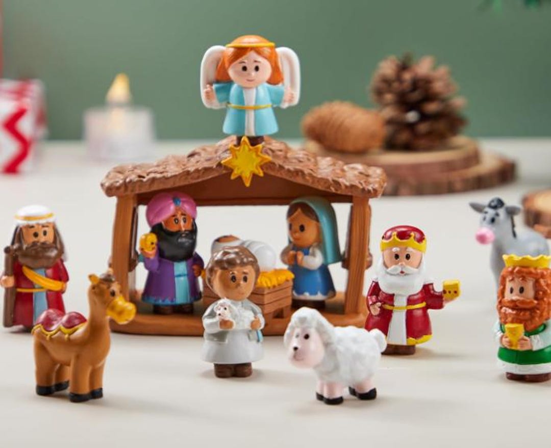 Christmas Little Nativity Playset Miniature Toys Nativity Set for ...