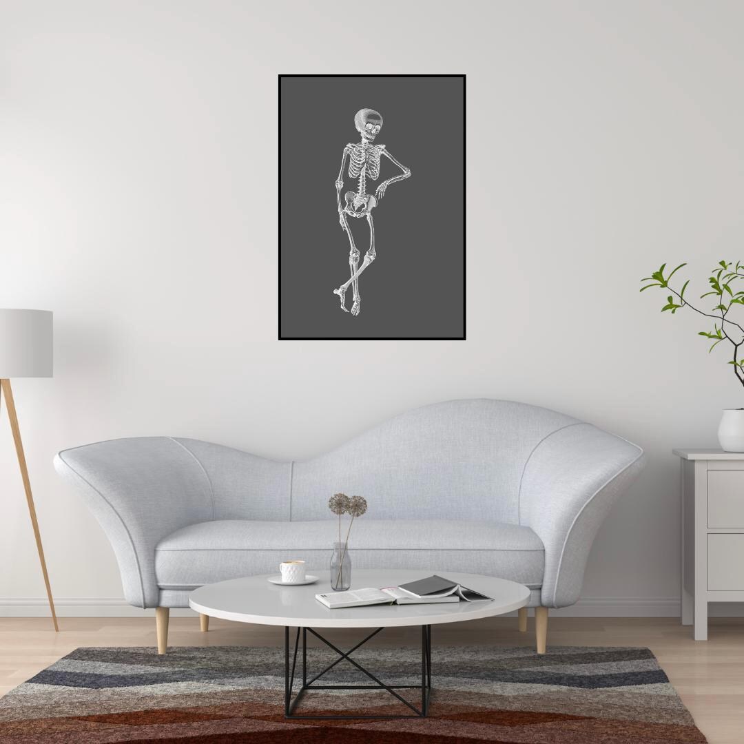 Poster to Print Skeleton Design - Etsy