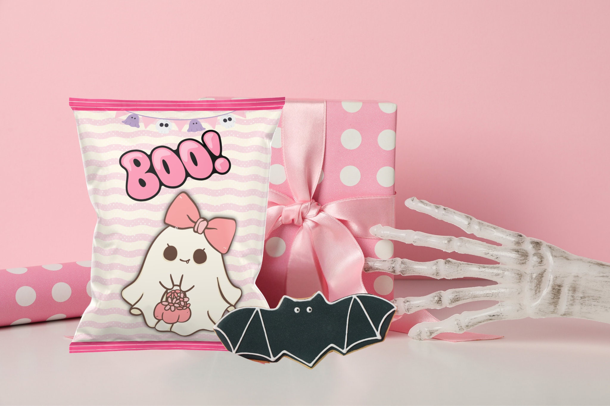 Canva Cute Chip Bag Template for Halloween Party Souvenir - Etsy