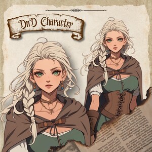 Custom Dnd Portrait Anime-styled Dnd Characters Fantasy Tabletop Gaming ...