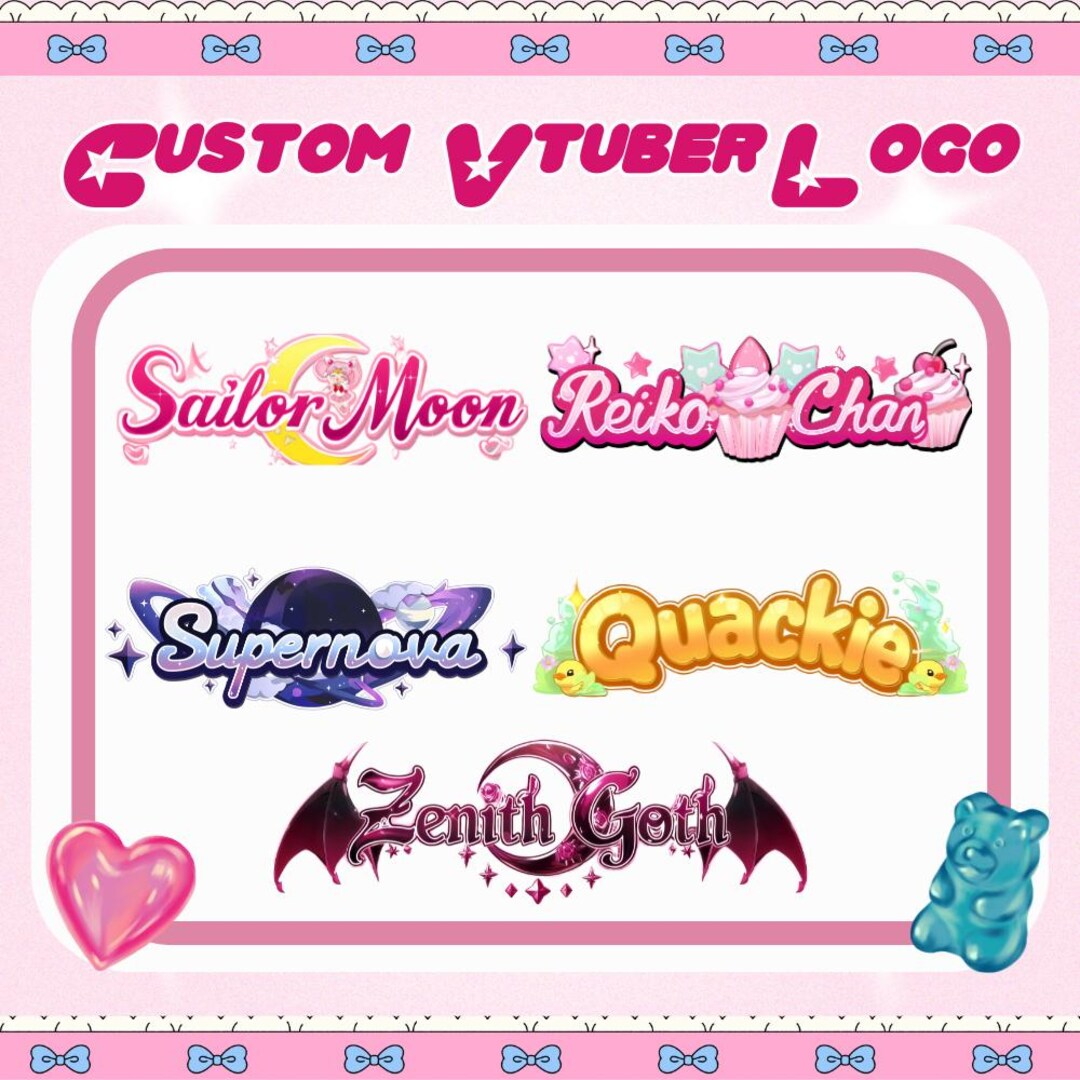 Custom Vtuber Logo, Vtuber Logo, Vtuber Asset, Vtuber Model, Logo ...
