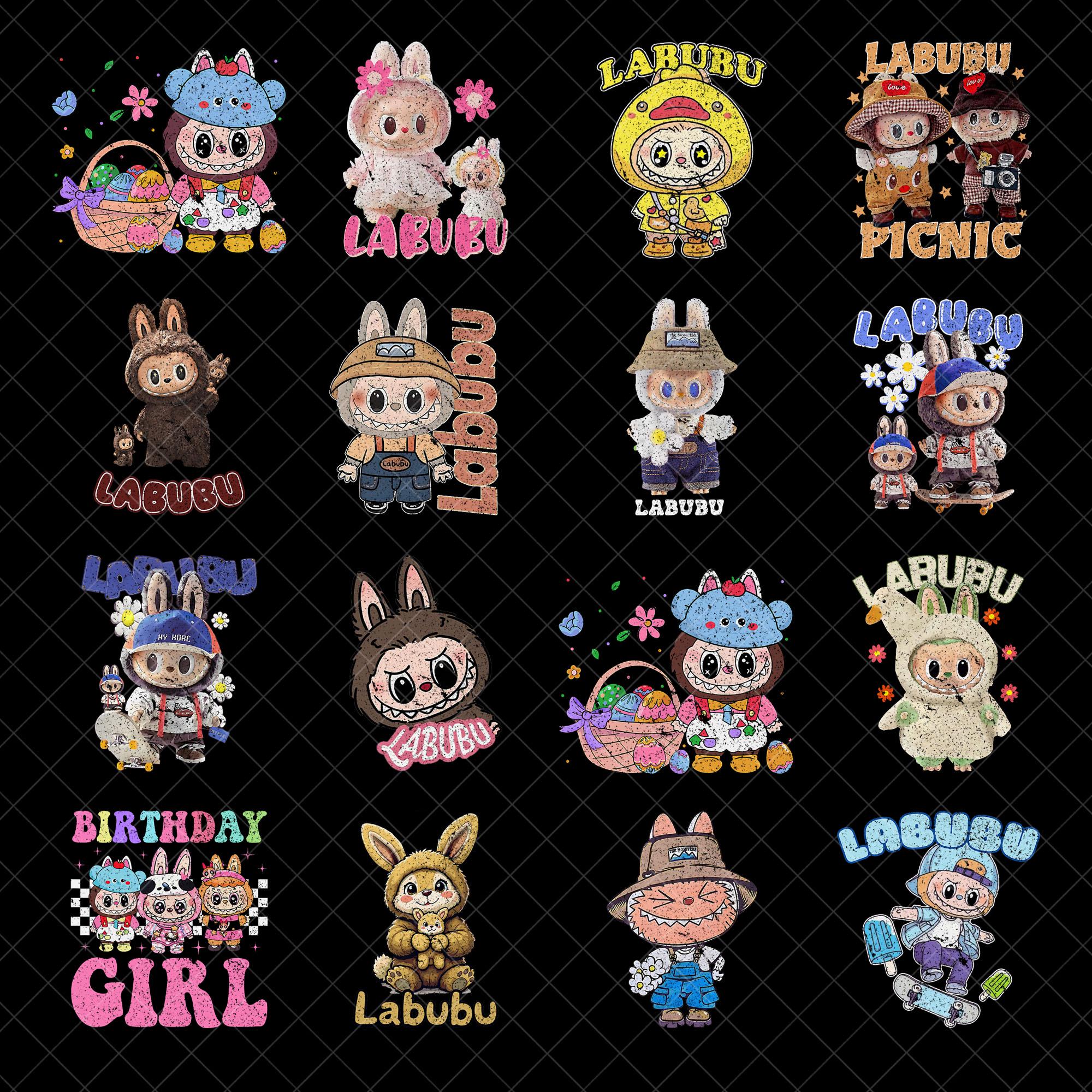 Labubu Bundle Png, Labubu PNG, Labubu Sticker Png, Print File, Print ...