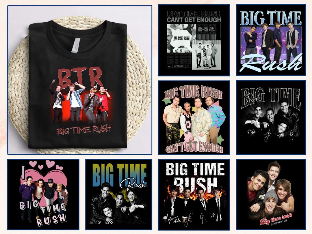 Bundle Big Time Rush Band Digital File, Big Time Rush 2025 Tour Merch ...