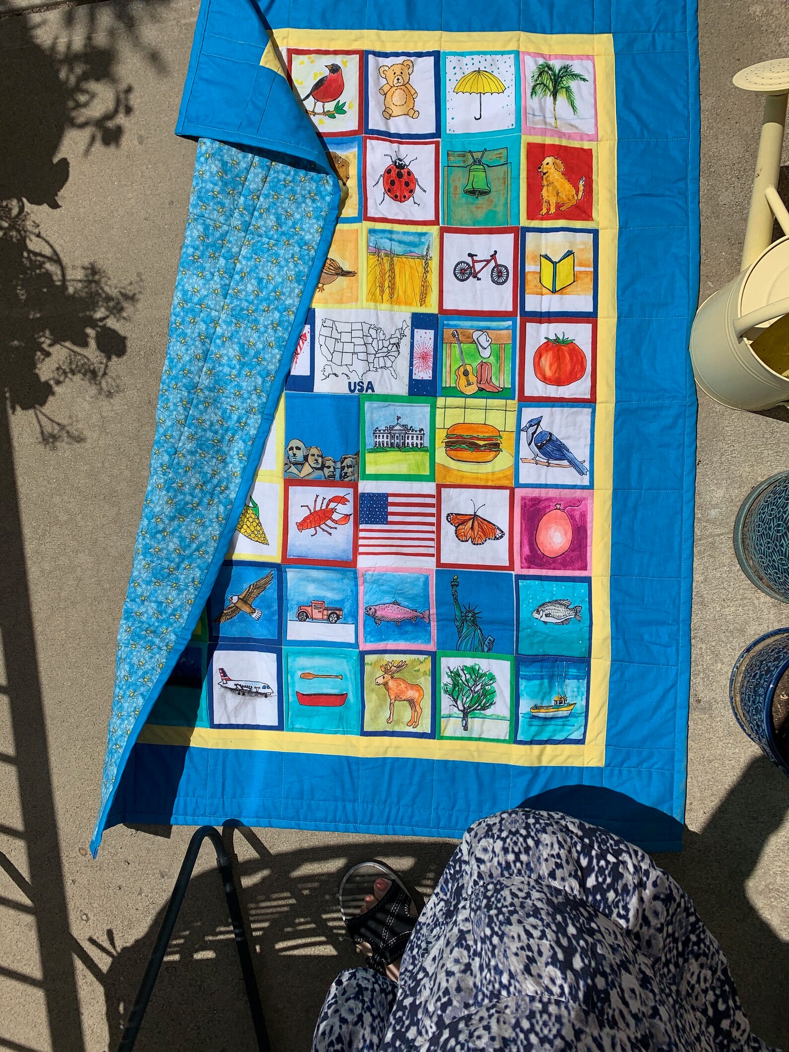 I SPY USA Quilt Fabric Panel. You Sew Around This Panel to Make a ...