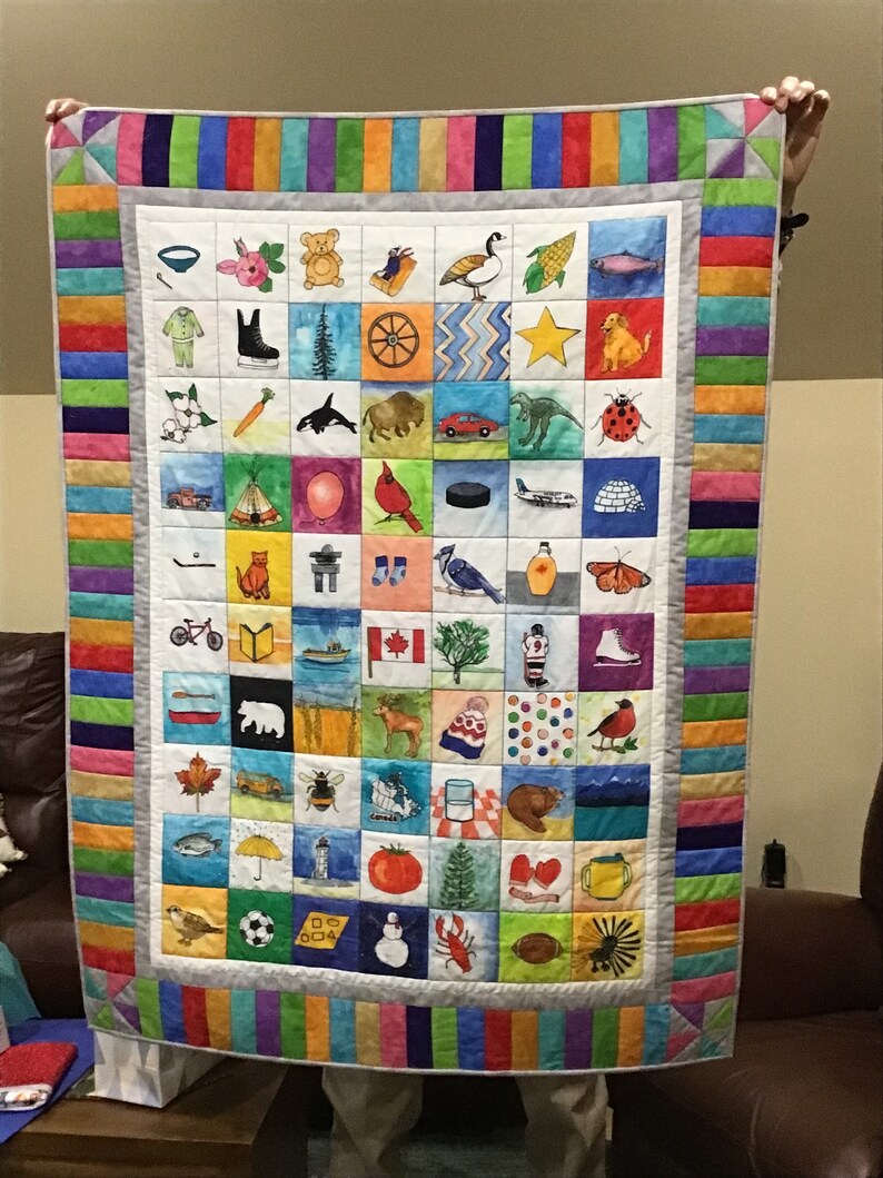 I SPY CANADA Fabric Panel, Each Image is 4"x4" - Etsy