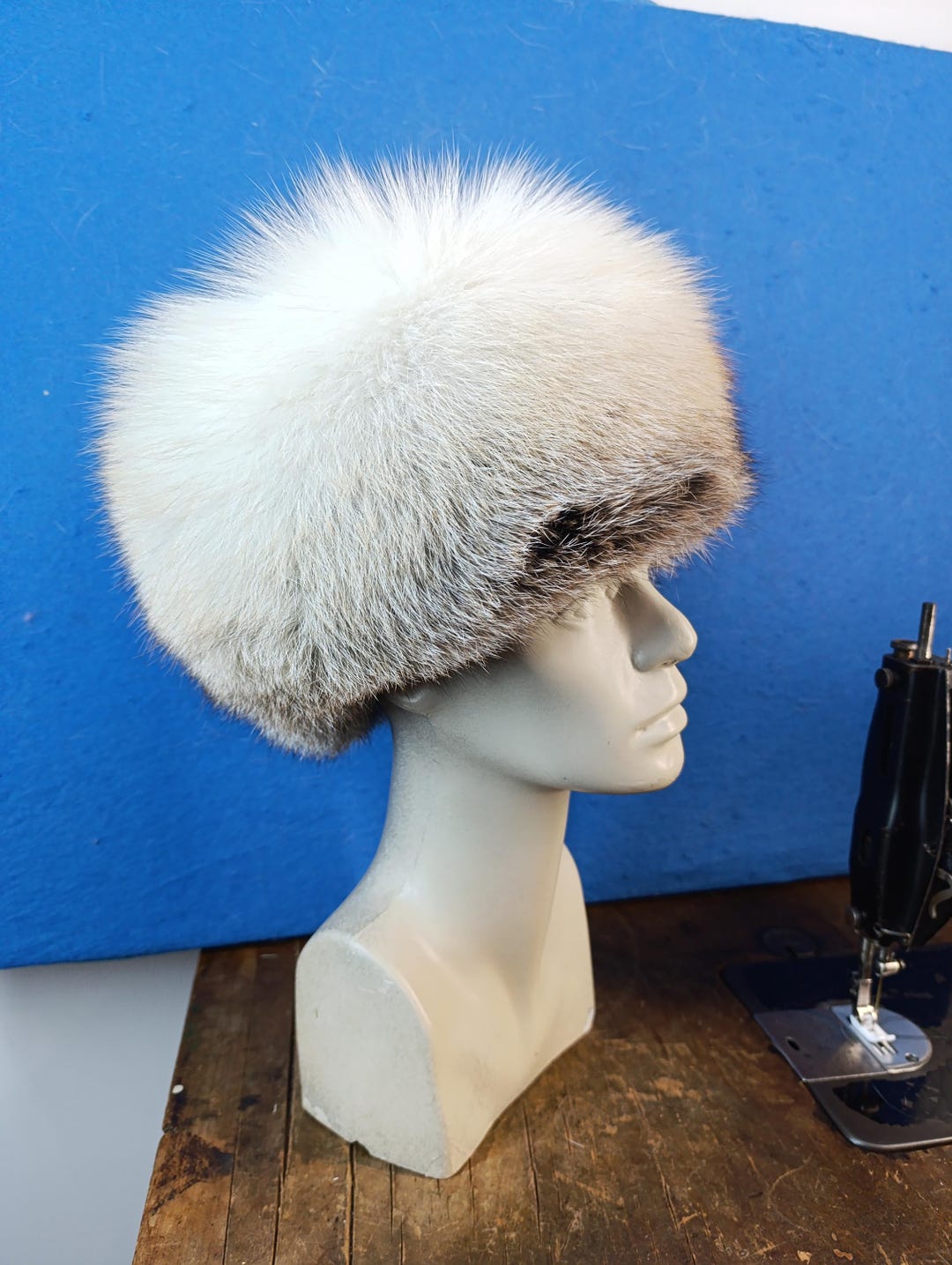 White Fox Fur Hat,size Regulated - Etsy