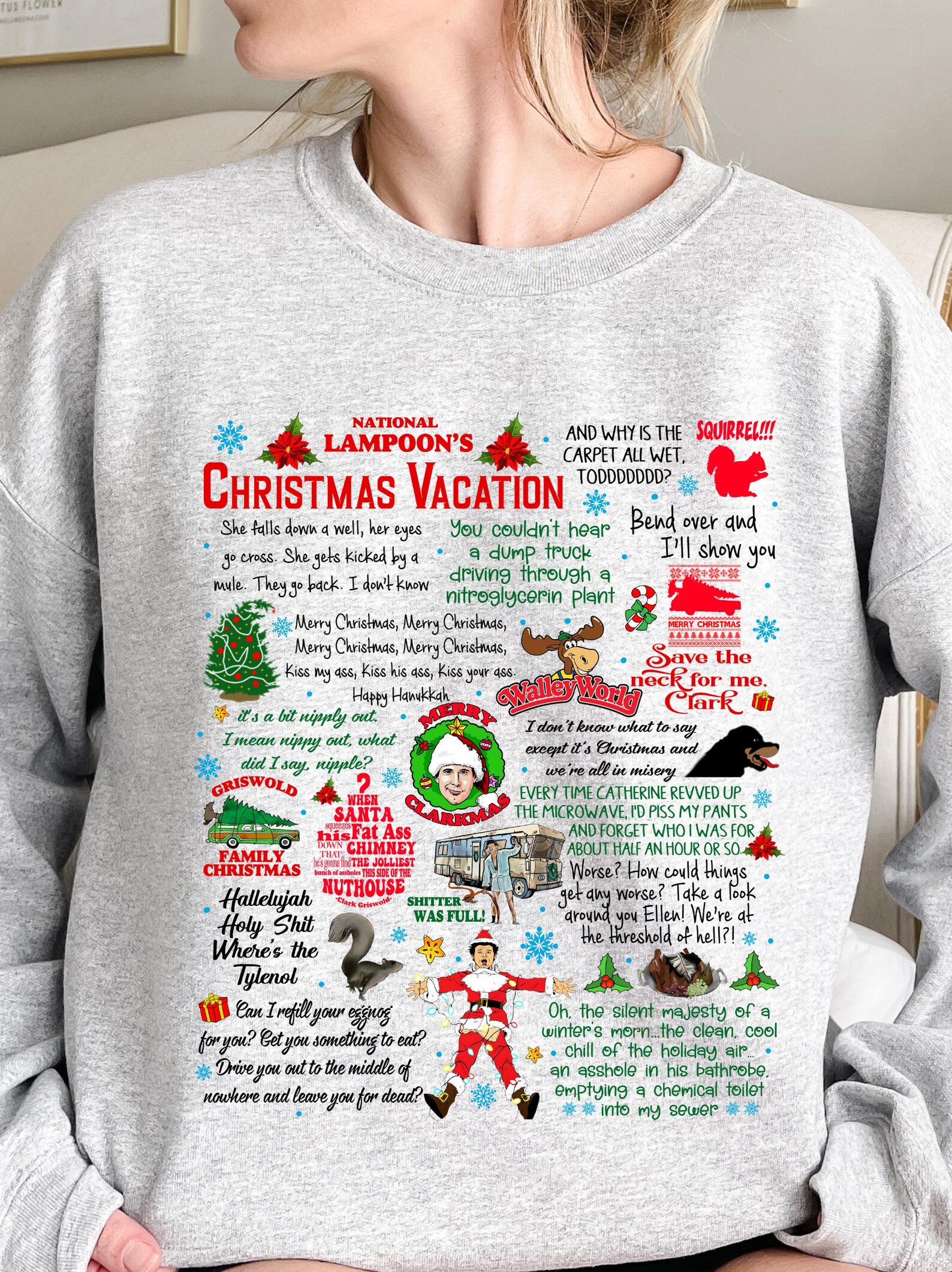 Christmas Vacation Rant Sweatshirt,national Lampoons Sweatshirt ...