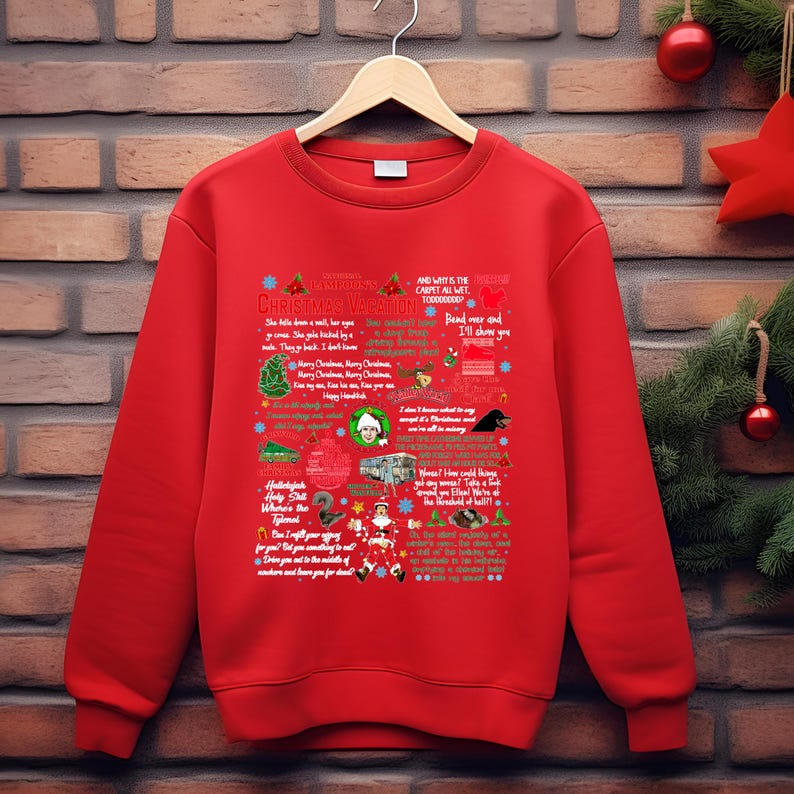 National Lampoon's Christmas Vacation Sweatshirt, Clark Griswold Tee - Etsy