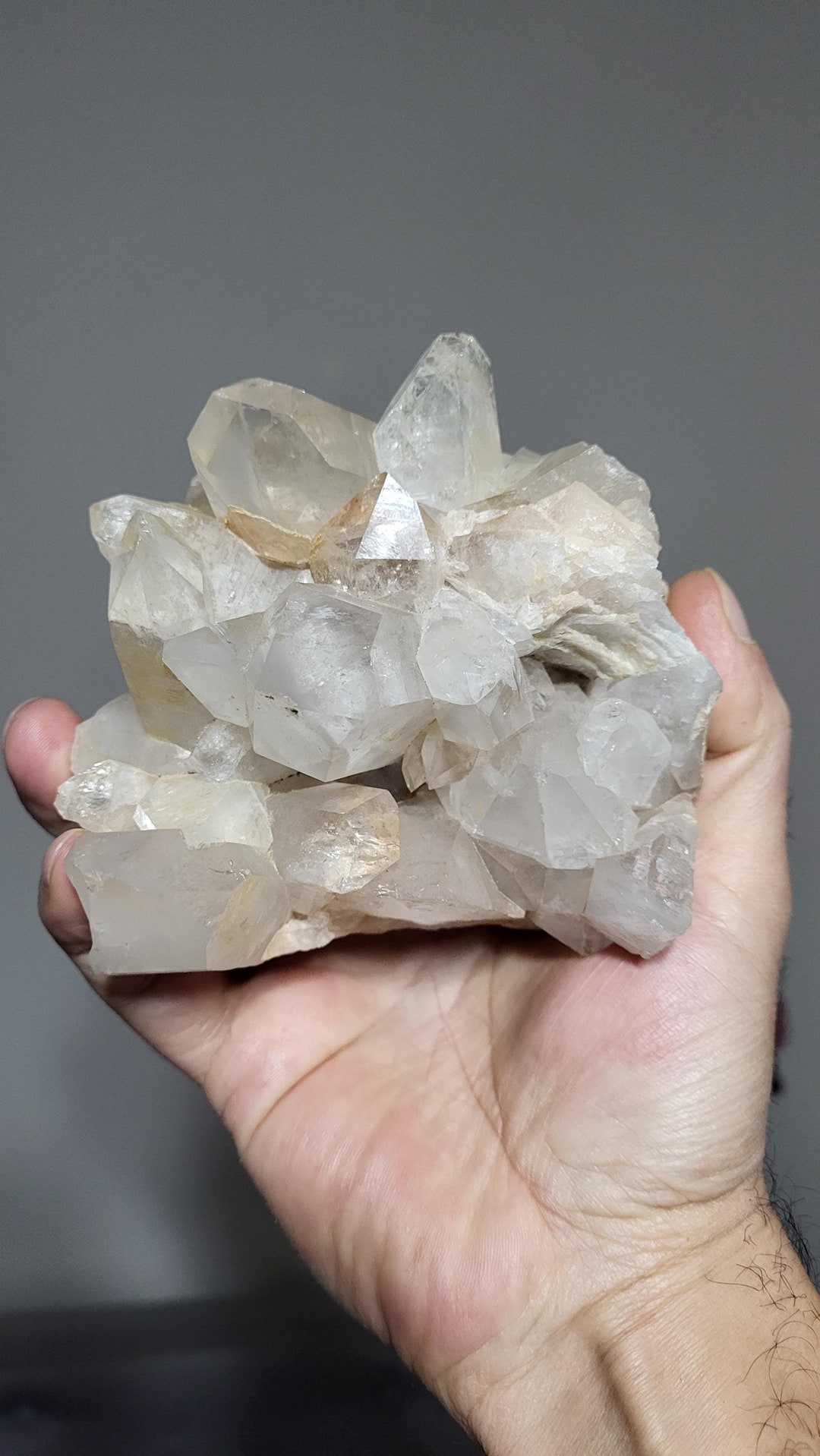 Clear Quartz Cluster, Intense Structure Natural Quartz, Aura Quartz ...