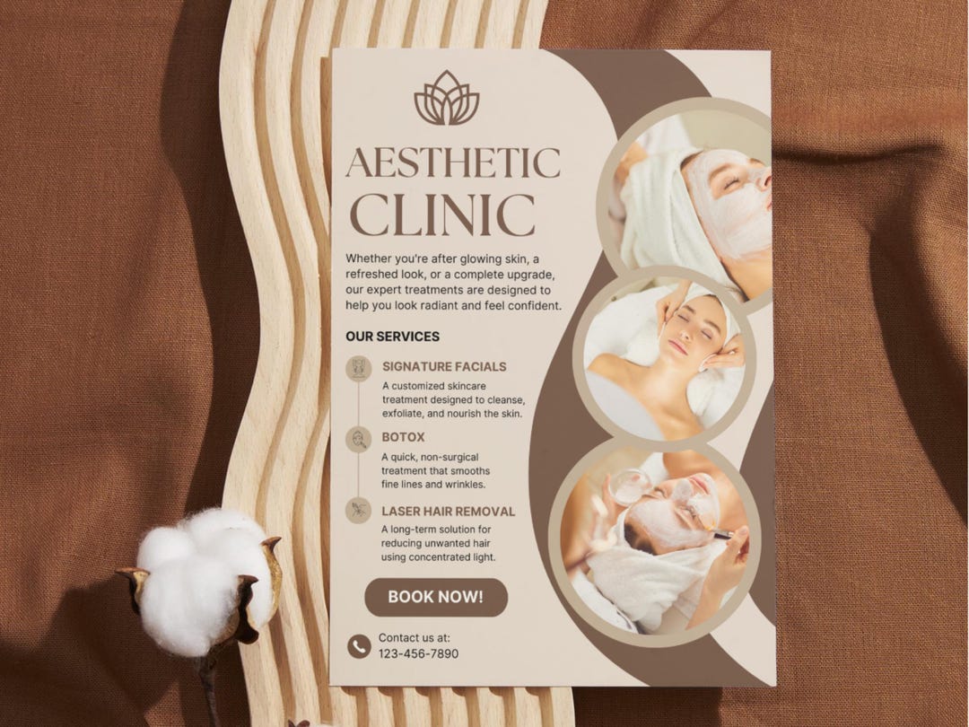 Esthetician Flyer Template Brochure Esthetician Service Business Flyer ...