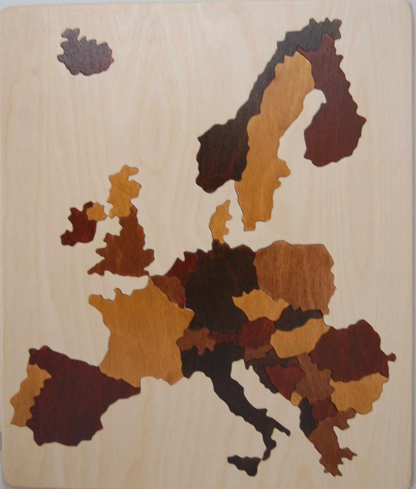 Wooden Map Puzzle of Europe. A Fun yet Educational Gift for - Etsy