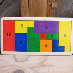 Wooden Arithmetic Puzzle Teaches Simple Addition and Subtraction With ...