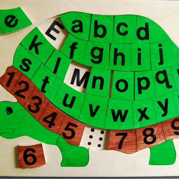 Turtle Puzzle - Etsy