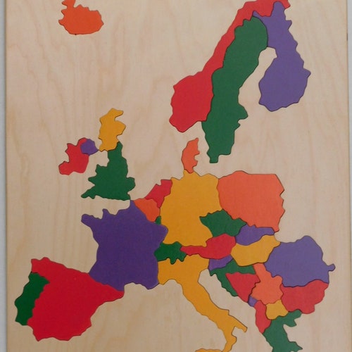 World Map Puzzle Naming the Countries and Their Geographical - Etsy ...