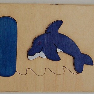 Wooden Name Puzzle With Added DOLPHIN Shape Cool Gift for - Etsy