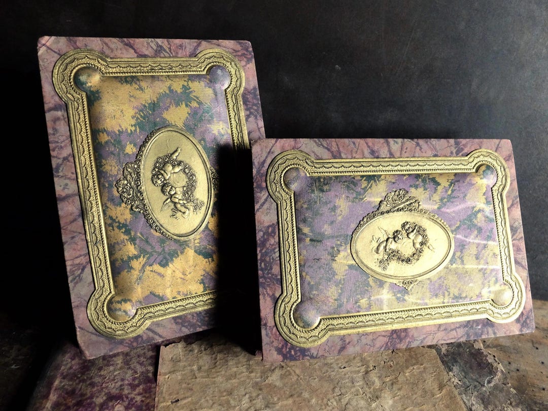 Two Antique 1900s French Century Confectionery Boxes / Cardboard With ...