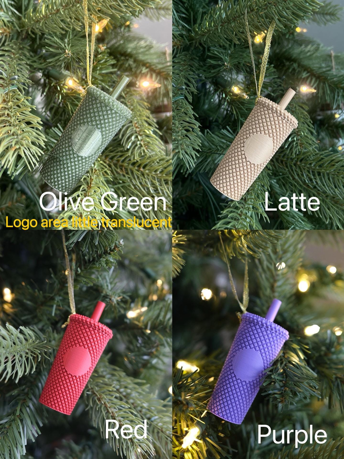 Custom 3D Printed Starbucks Inspired Tumbler KEYCHAINS. Personalized ...